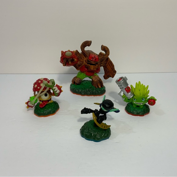 Toys | Mixed Lot Of 4 Skylanders Life Element Figures Shroomboom Food ...